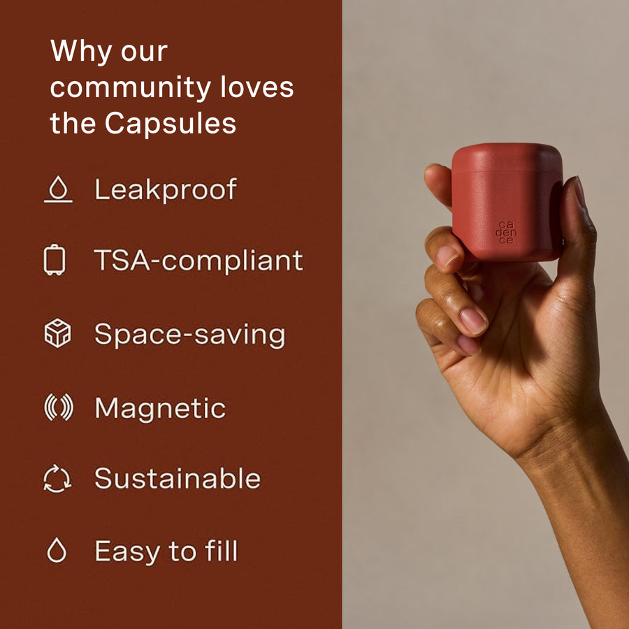 7 Capsule Set - Magnetic Travel Containers | Cadence